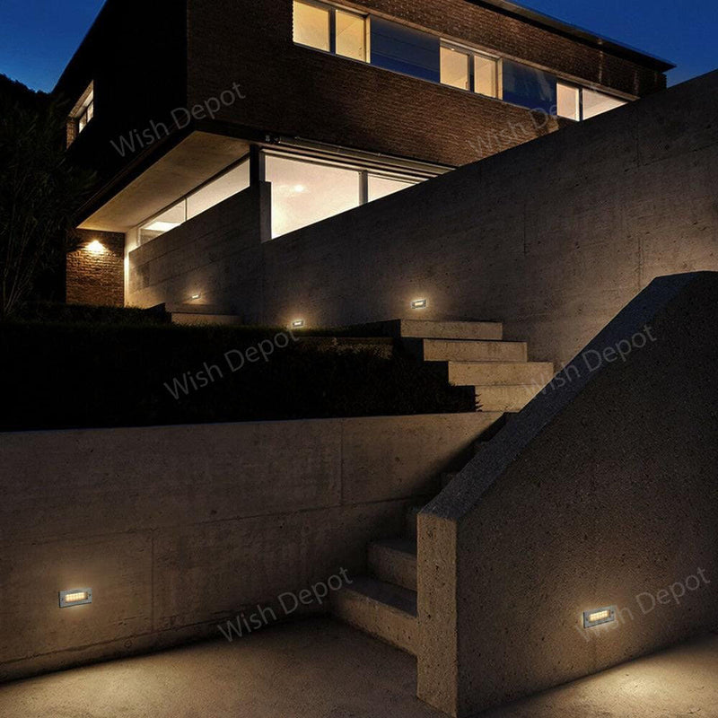 STS02 Outdoor Recessed Brick Wall Light LED Step/ Stair Lighting Fixtu ...