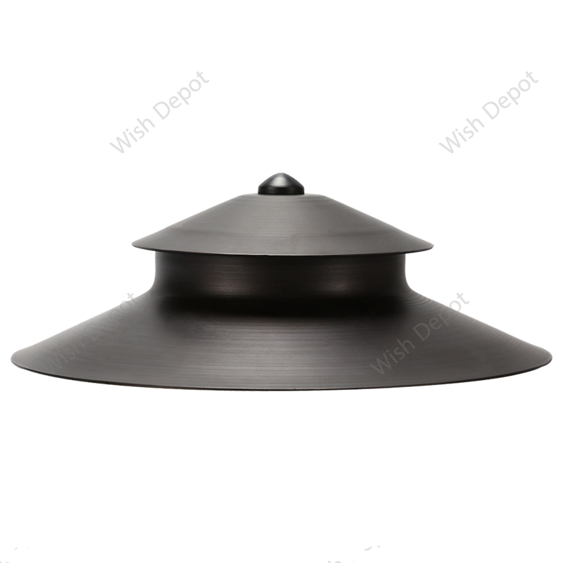 Two Tier Brass Path Low Voltage Pagoda Light Led Landscape Lighting Fi ...